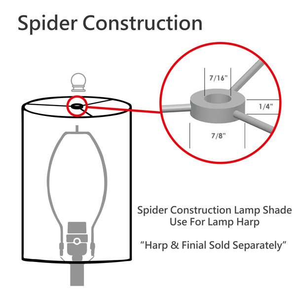 Latitude Run® 10 H Linen Rectangular Lamp Shade Spider And Reviews 0153